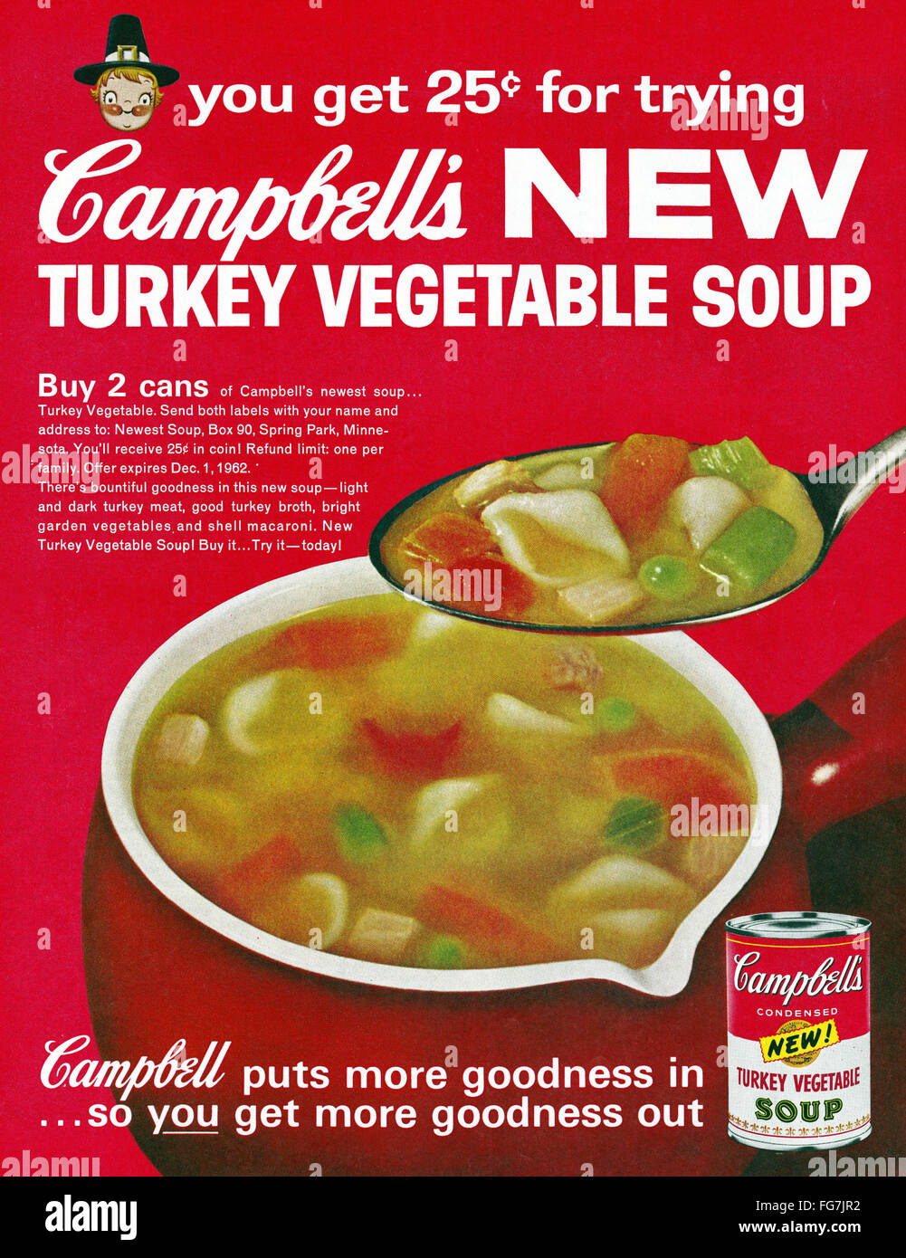 AD: CAMPBELL'S SOUP, 1962. /nAmerican advertisement for turkey ...