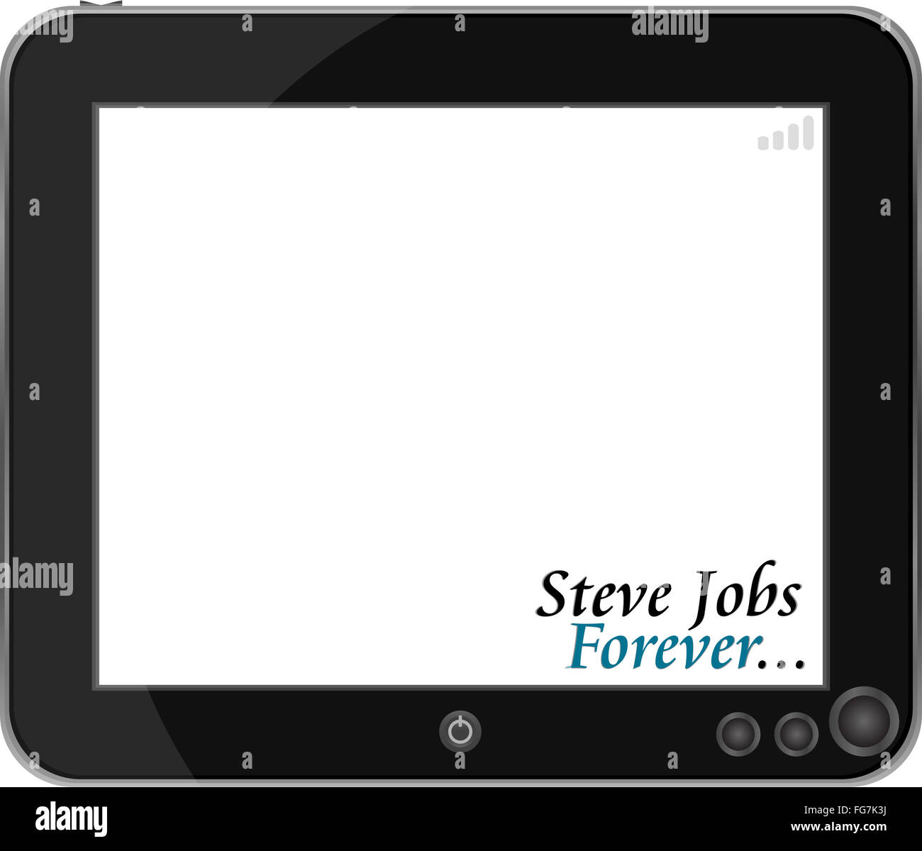 Touchpad or Tablet PC isolated on white Stock Photo - Alamy