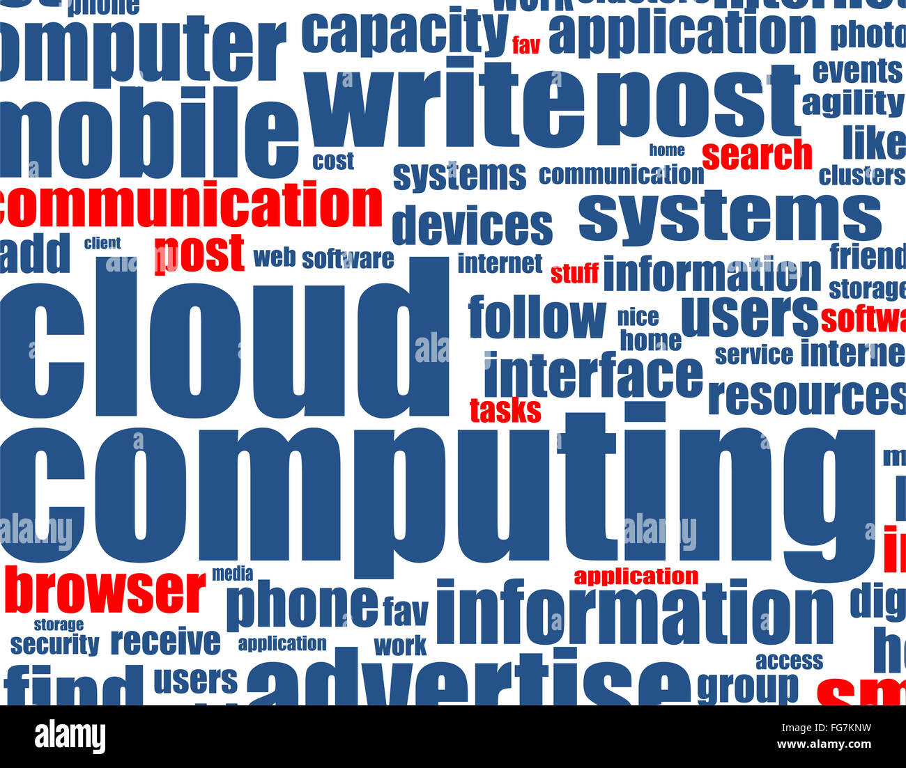 cloud computing - word background Stock Photo - Alamy