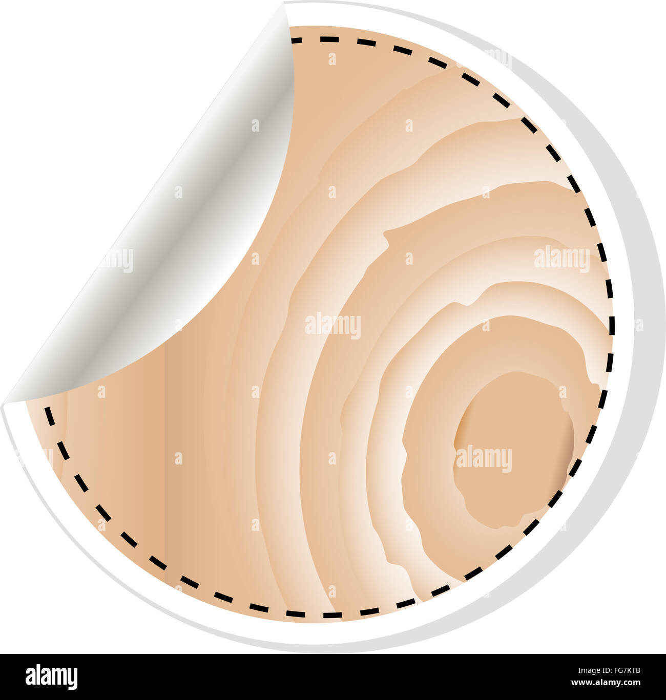 Vector stickers tag - wood and blank Stock Photo - Alamy