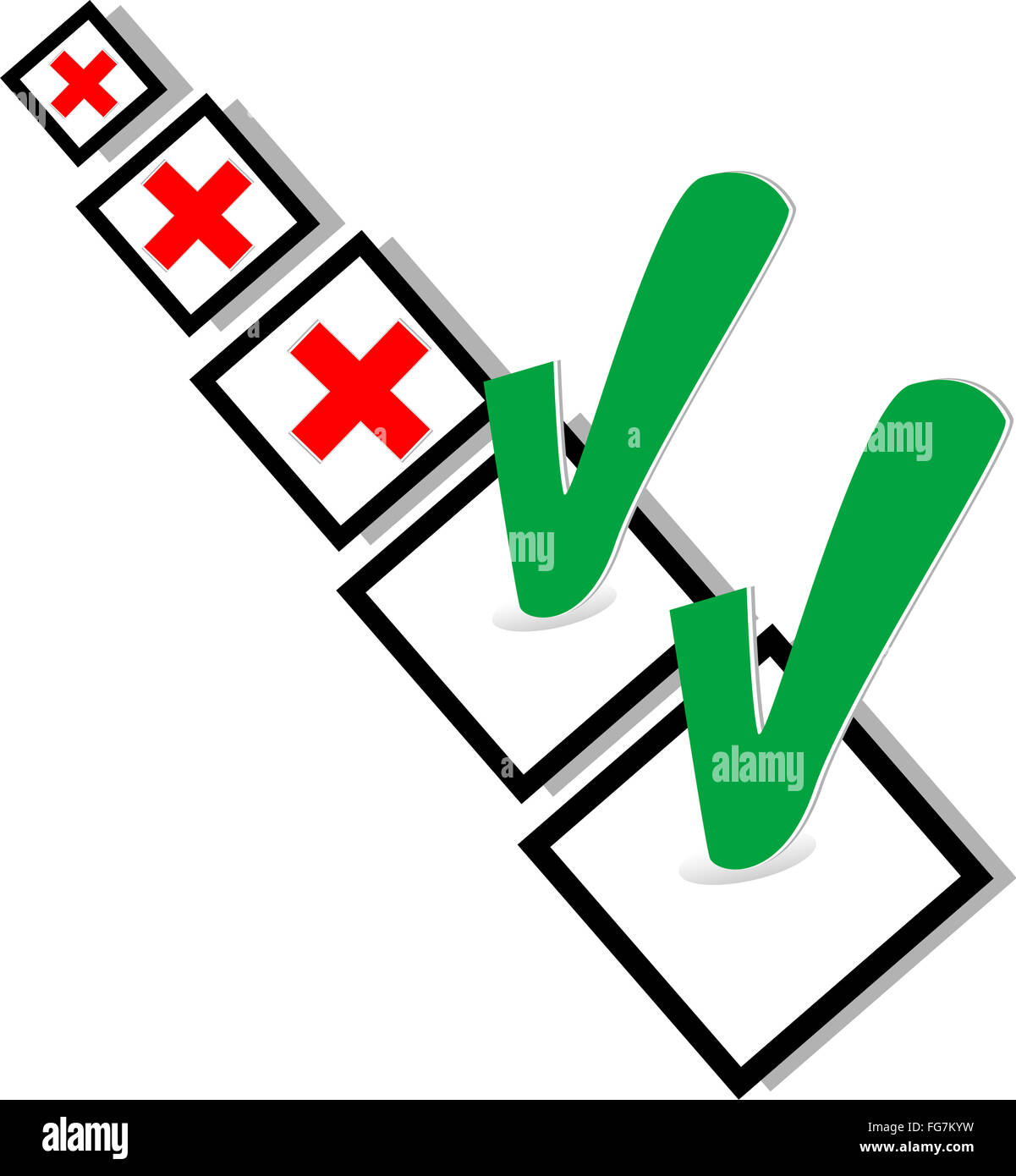 Check list. Vector label illustration Stock Photo - Alamy