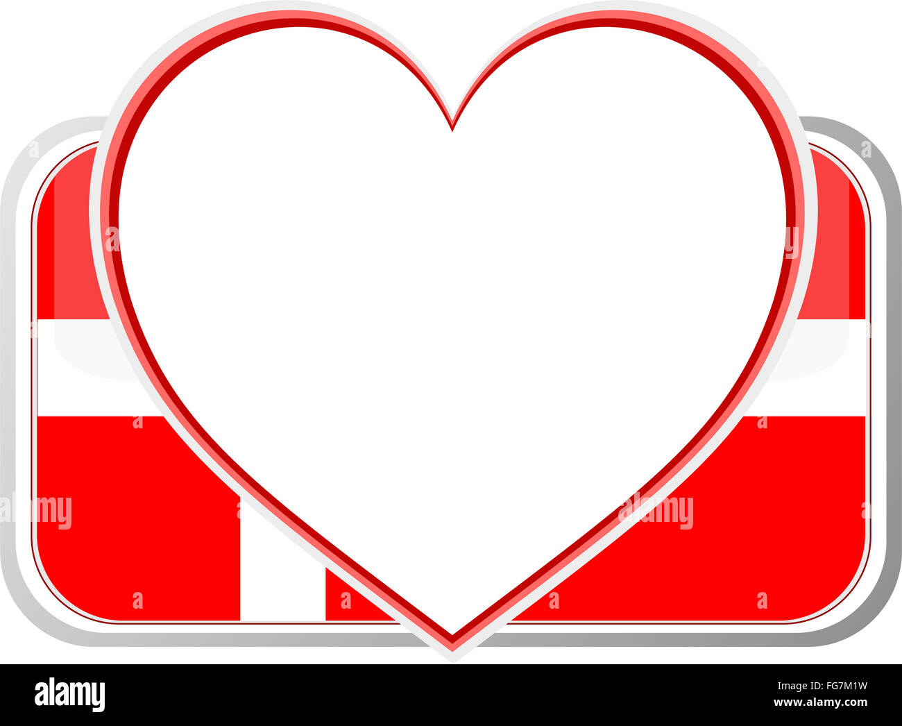 From Denmark with love heart Stock Photo - Alamy