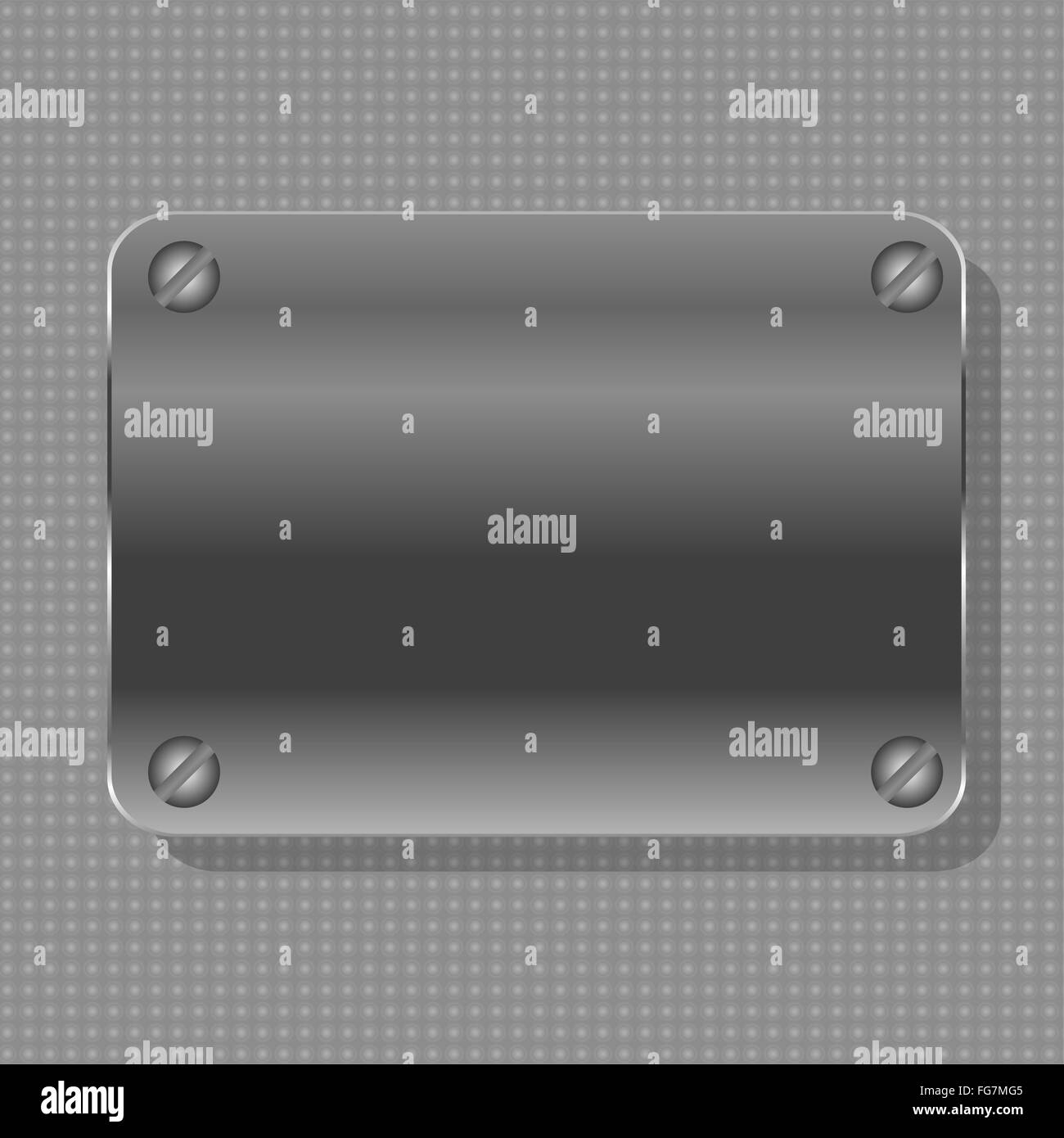 metal banner background. Vector Stock Photo - Alamy