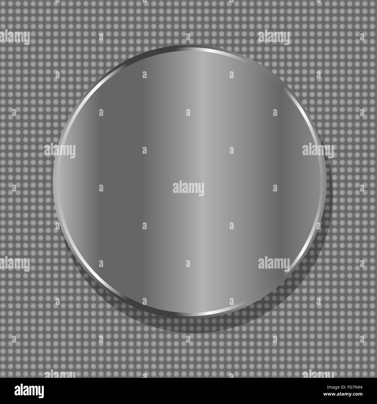 vector blank circle metal plate Stock Photo - Alamy