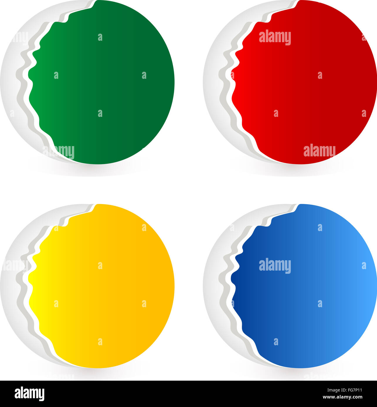 vintage torn paper. vector label Stock Photo - Alamy