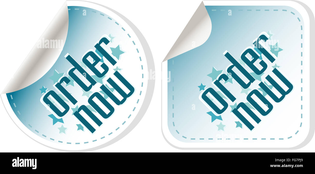 Order now vector hi-res stock photography and images - Alamy