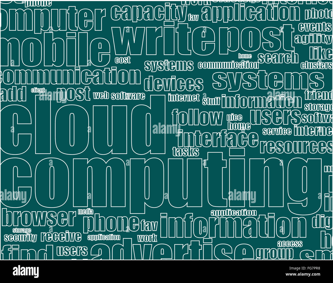 Word cloud tags concept illustration of social media Stock Photo - Alamy