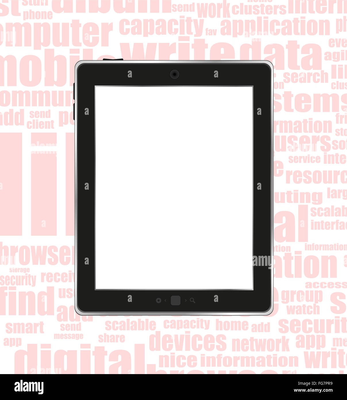Black generic tablet pc Stock Photo - Alamy
