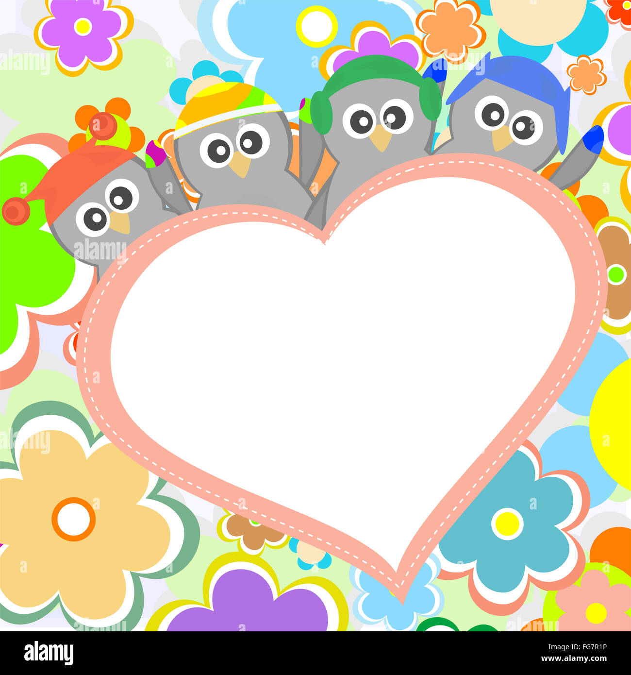 Penguin in love for Valentines greetings Stock Photo - Alamy