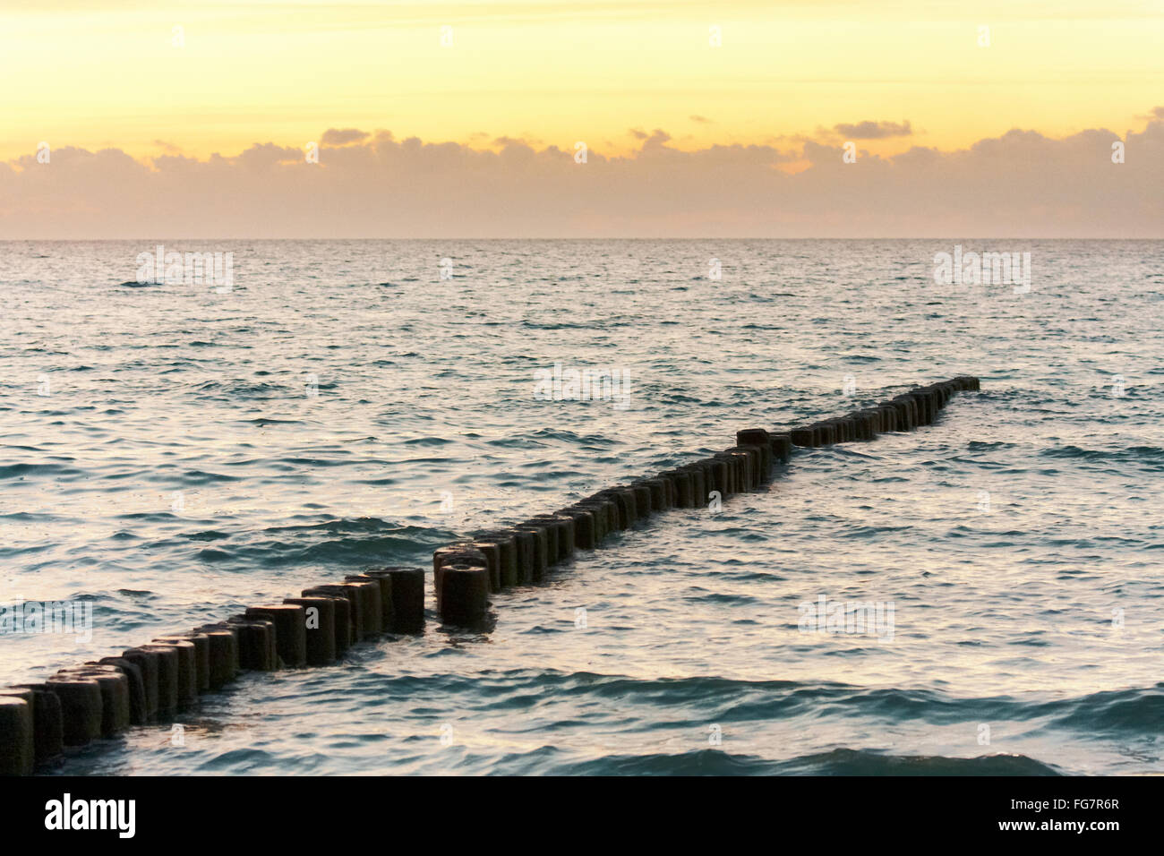 Sunset on Hiddensee Stock Photo - Alamy