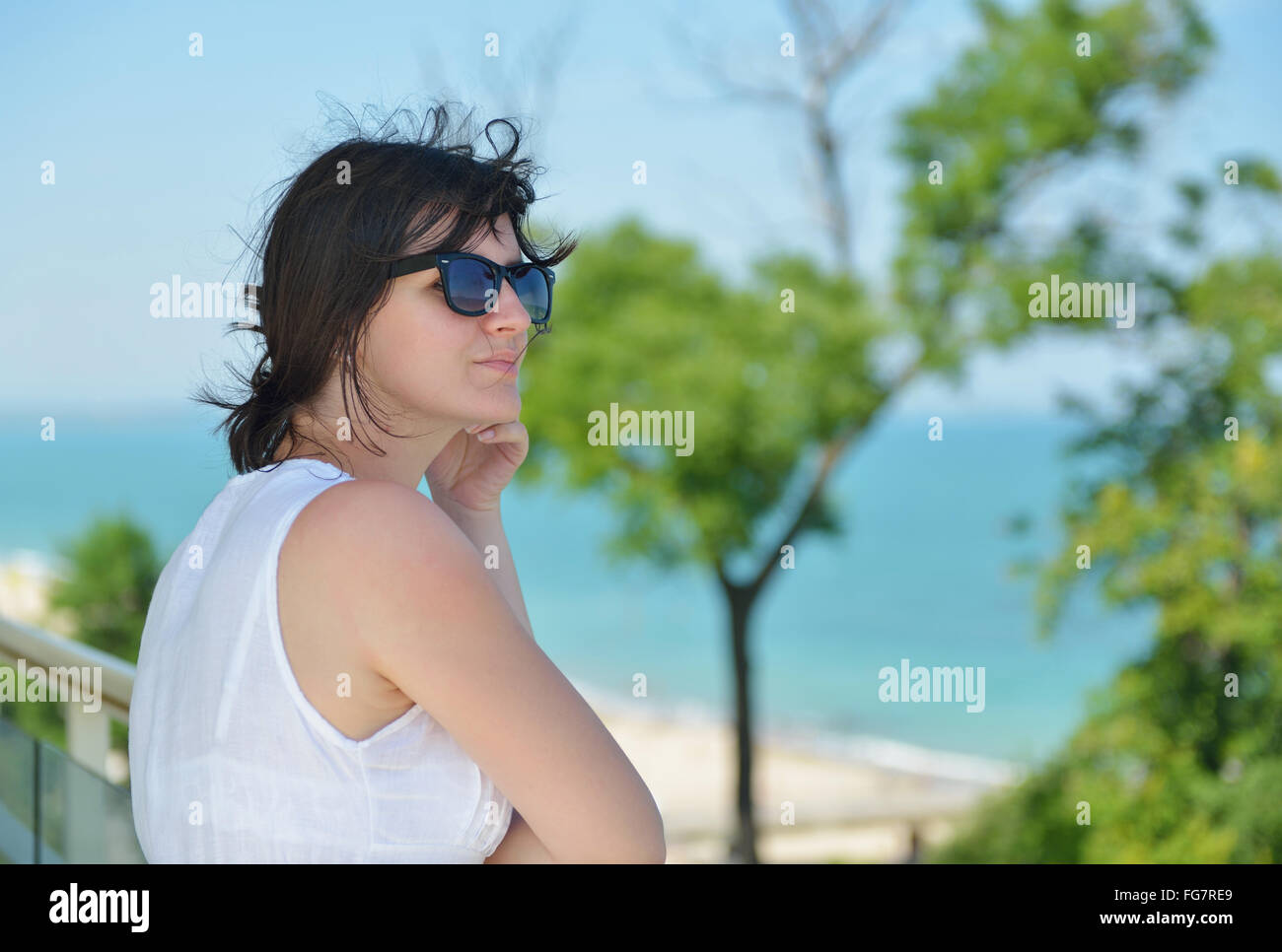 happy woman outdoor Stock Photo - Alamy