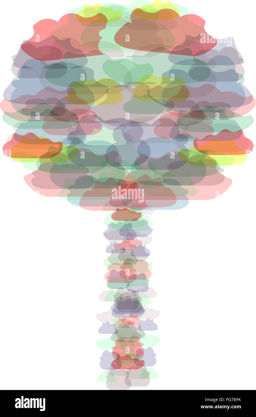 vector of abstract tree icon Stock Photo - Alamy