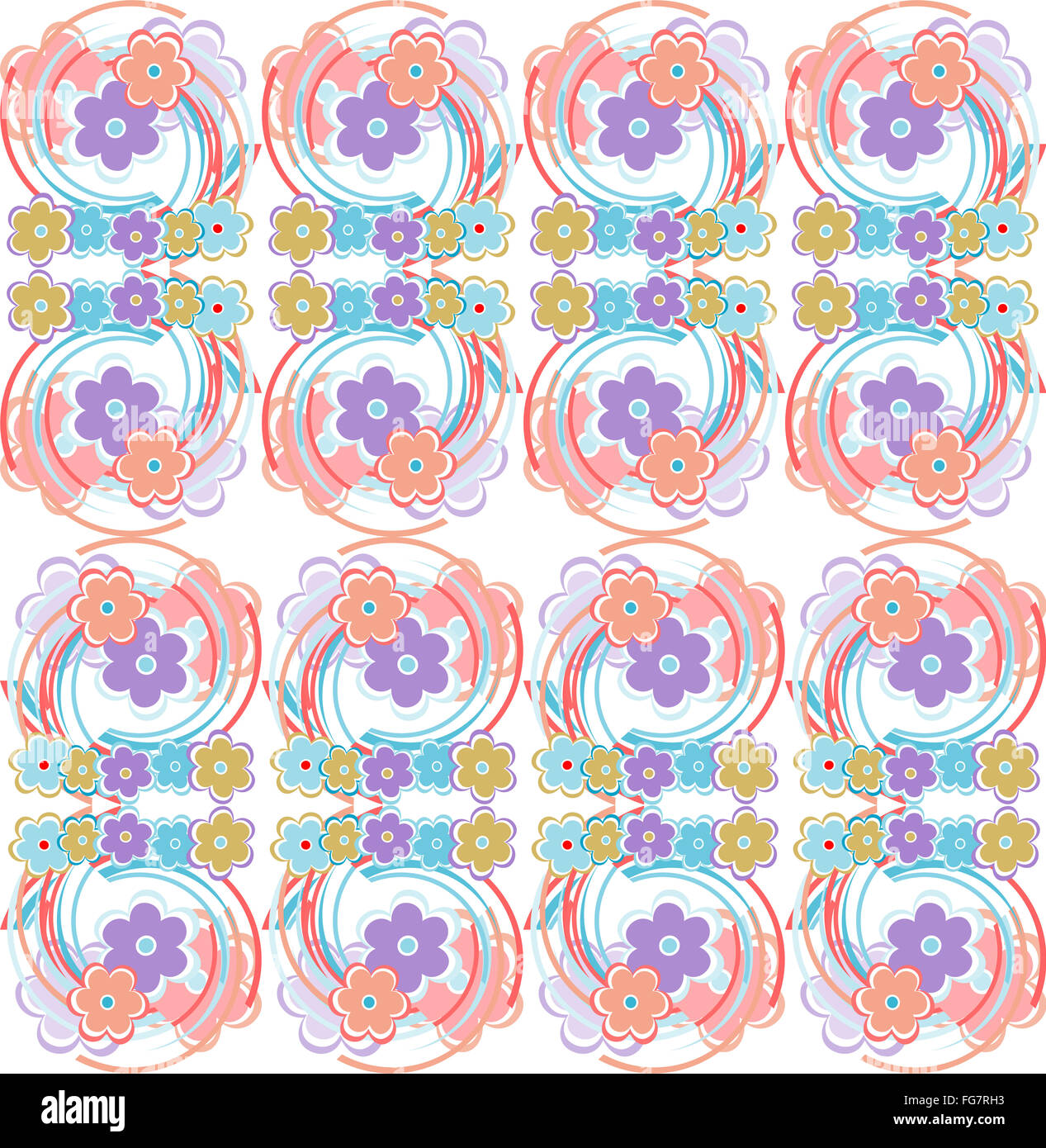 Vector abstract flower background Stock Photo - Alamy