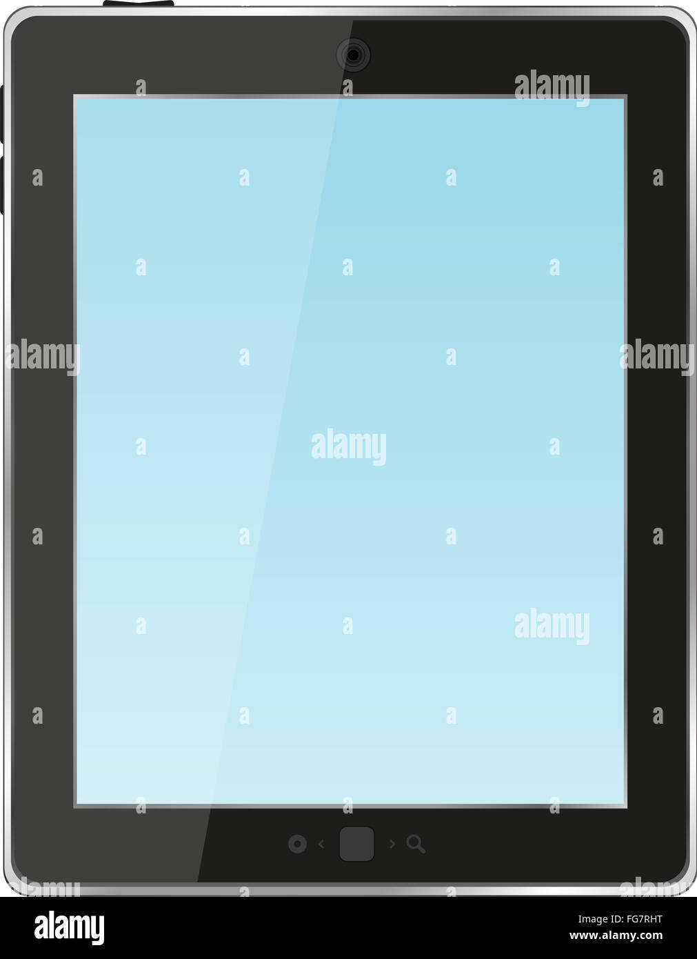 Digital tablet pc with blue screen Stock Photo - Alamy