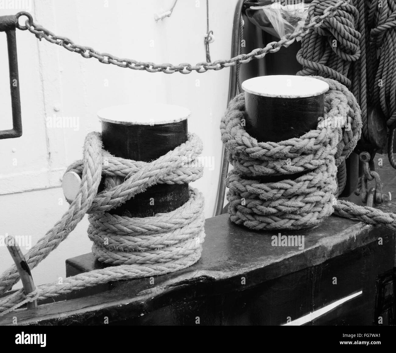 Safety pole Black and White Stock Photos & Images - Alamy