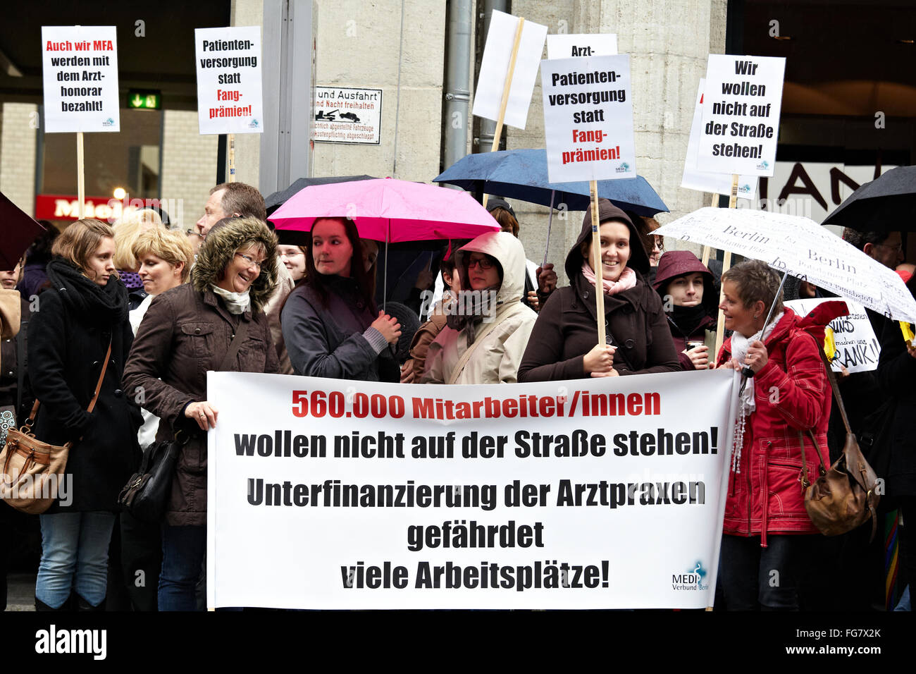 Doctors strike in Berlin Stock Photo - Alamy