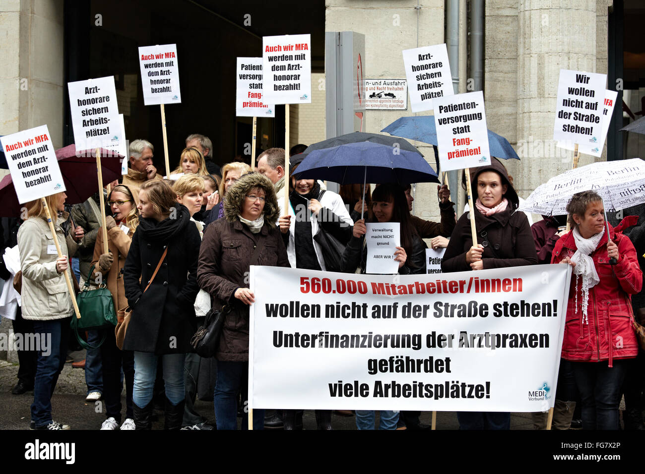 Doctors strike in Berlin Stock Photo - Alamy