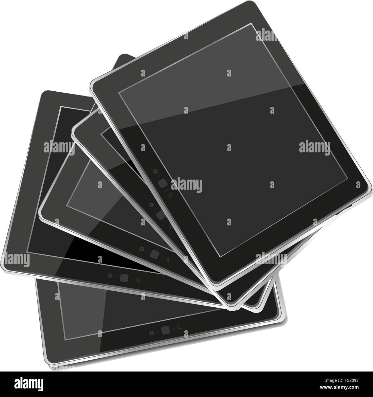 Vector tablets pc isolated on white background Stock Photo - Alamy