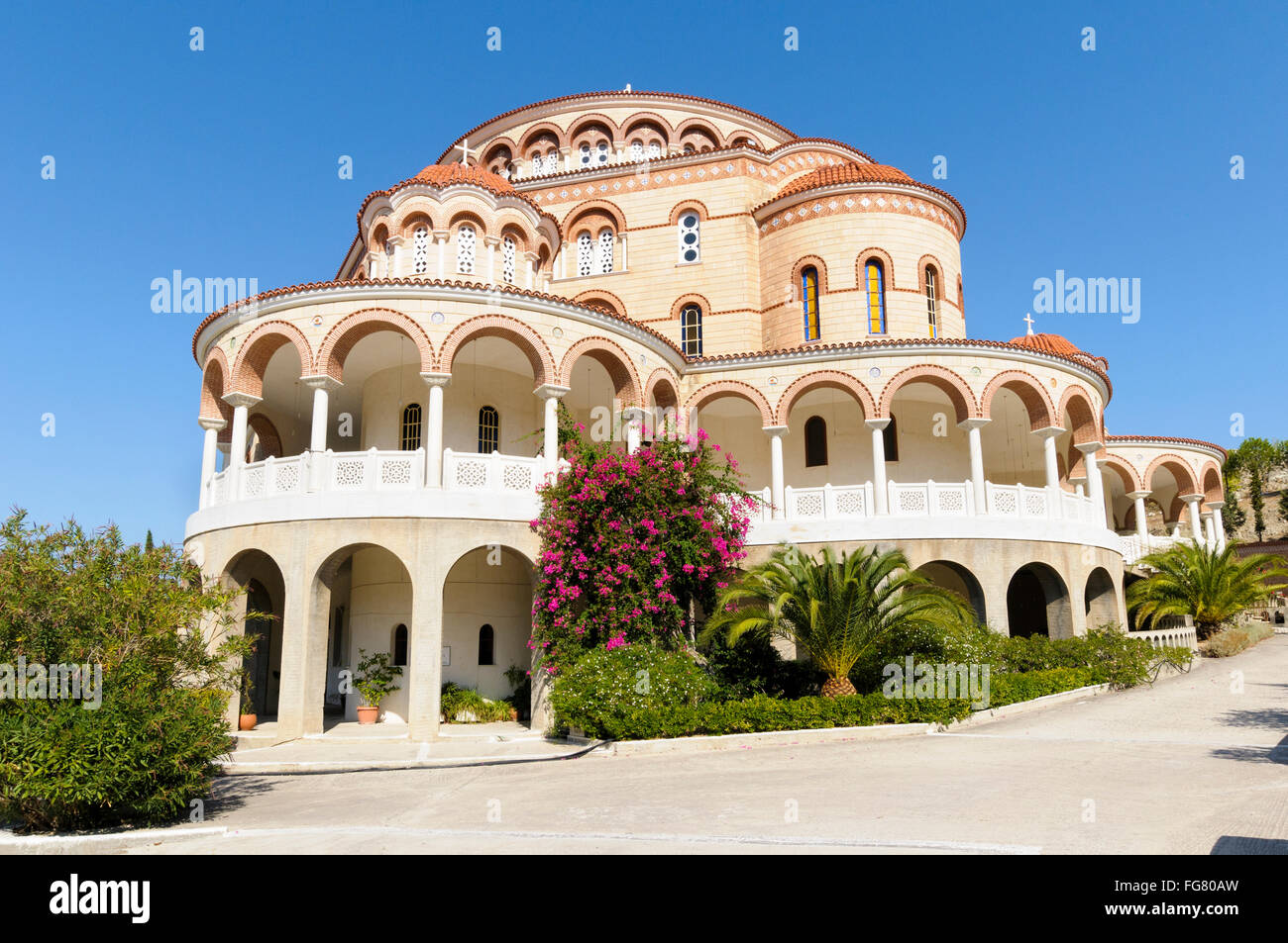 Agios nektarios monastery aegina island hi-res stock photography and ...