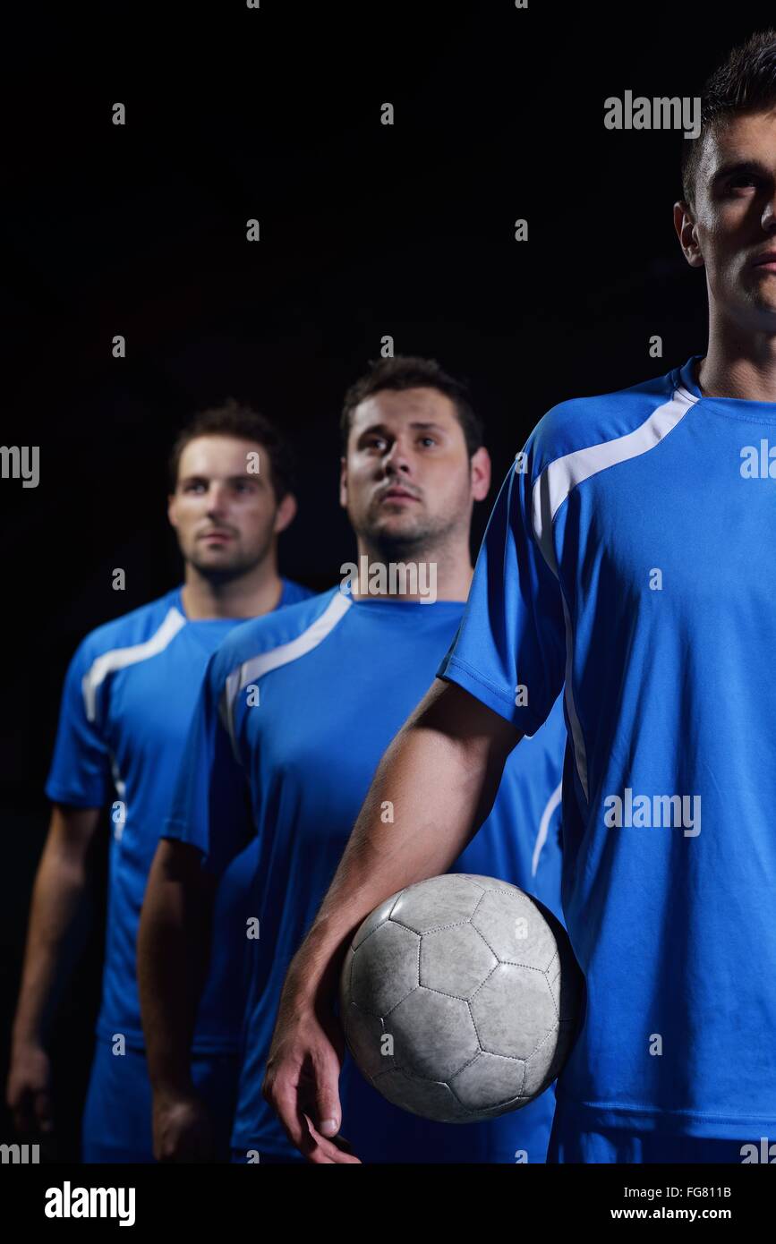 soccer players team Stock Photo - Alamy