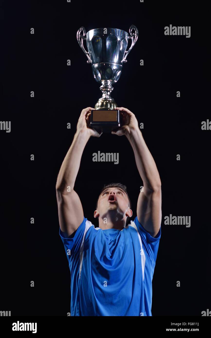 soccer players celebrating victory Stock Photo - Alamy