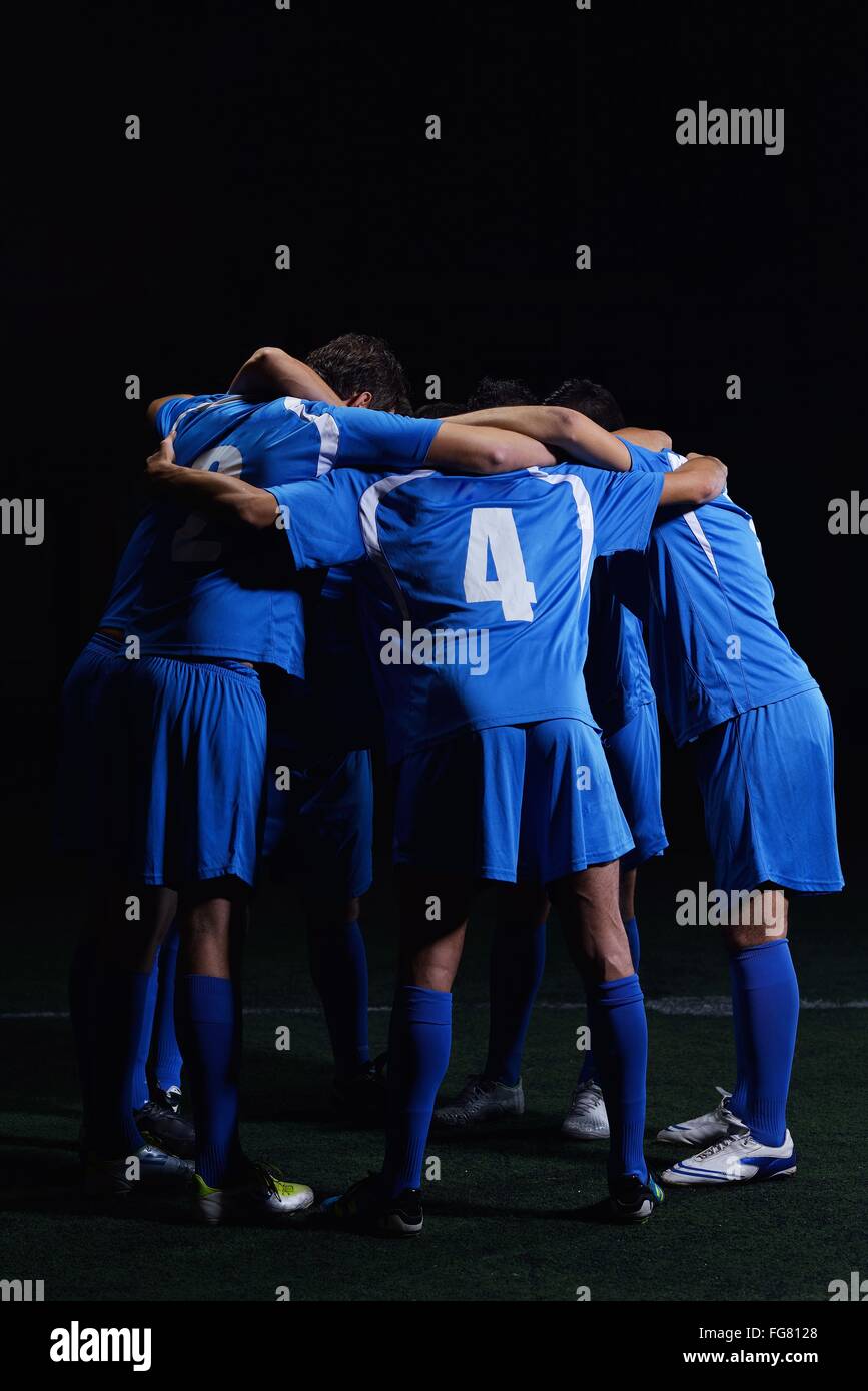 soccer players team Stock Photo - Alamy