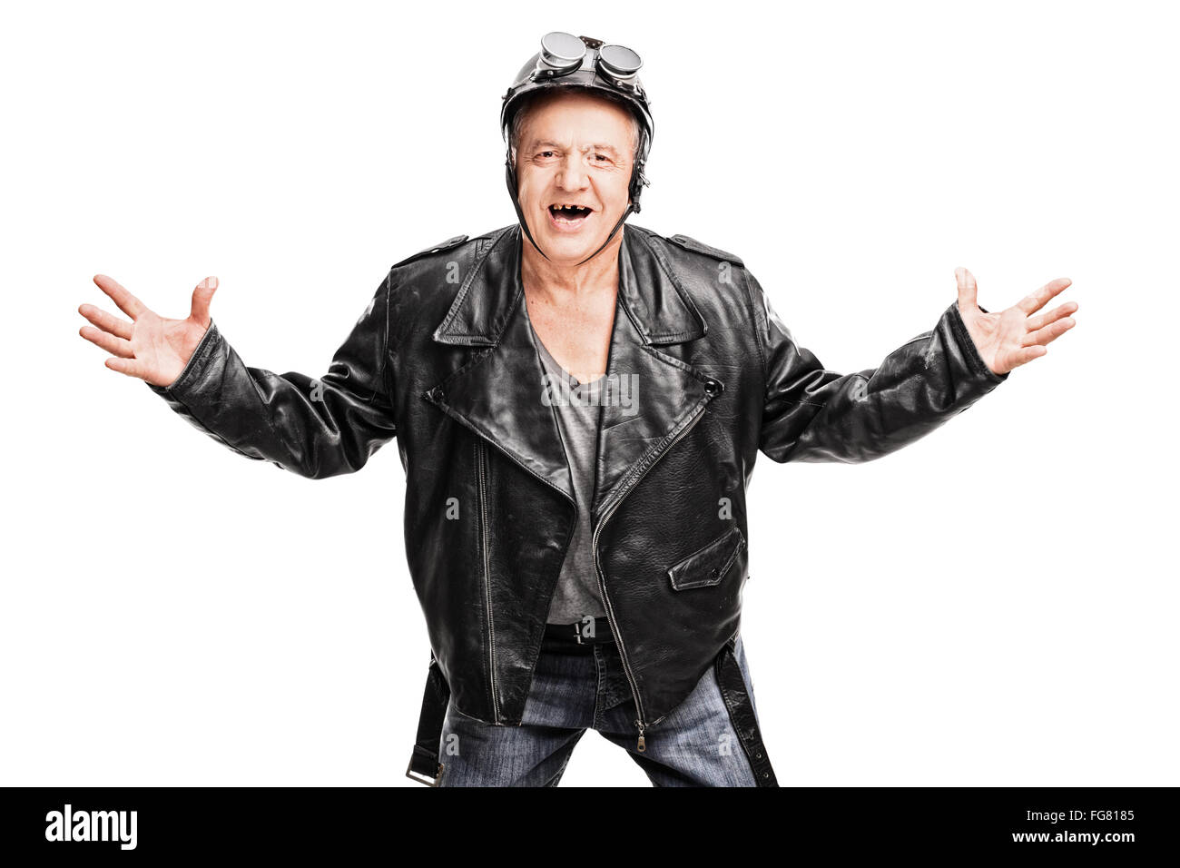 Proud biker Cut Out Stock Images & Pictures - Alamy