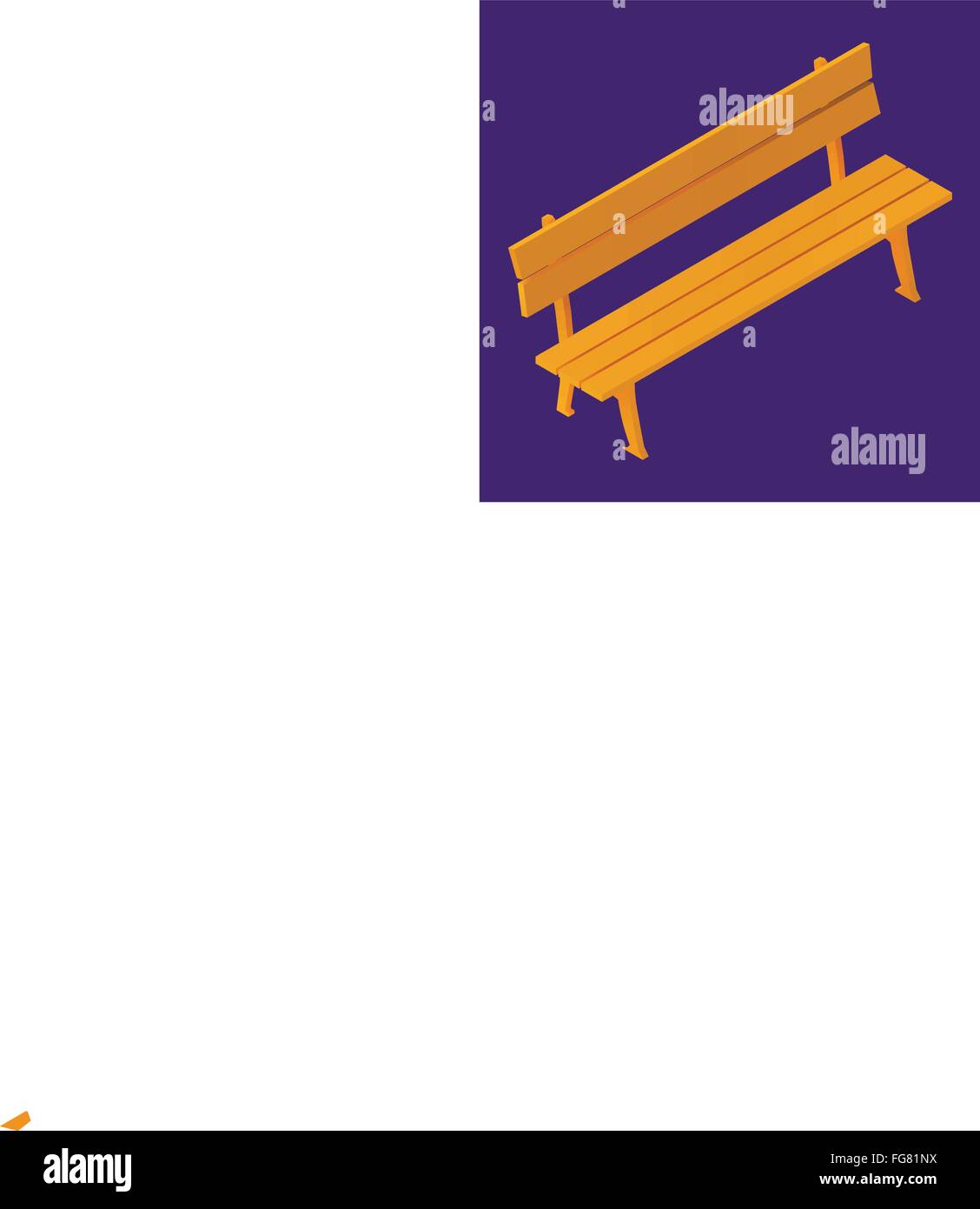 Detailed bench Stock Vector Images - Alamy