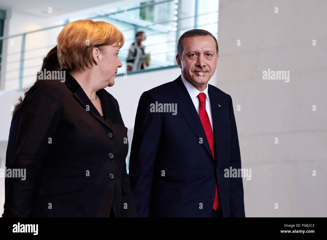 Merkel meets Erdogan in Berlin Stock Photo - Alamy