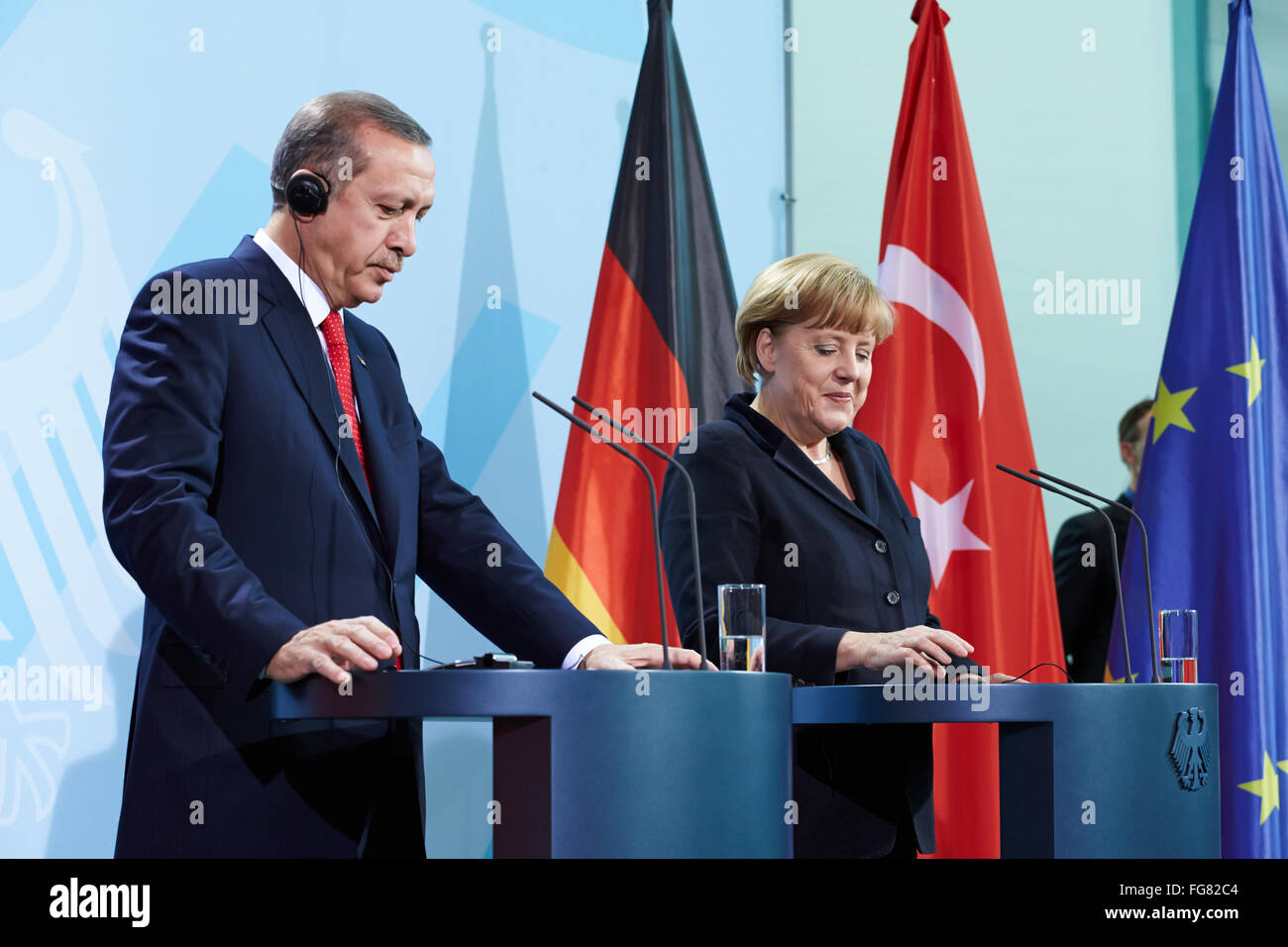 Merkel meets Erdogan in Berlin Stock Photo - Alamy
