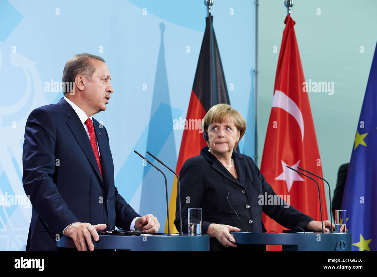 Merkel meets Erdogan in Berlin Stock Photo - Alamy