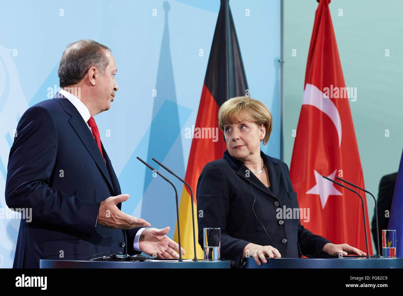 Merkel meets Erdogan in Berlin Stock Photo - Alamy
