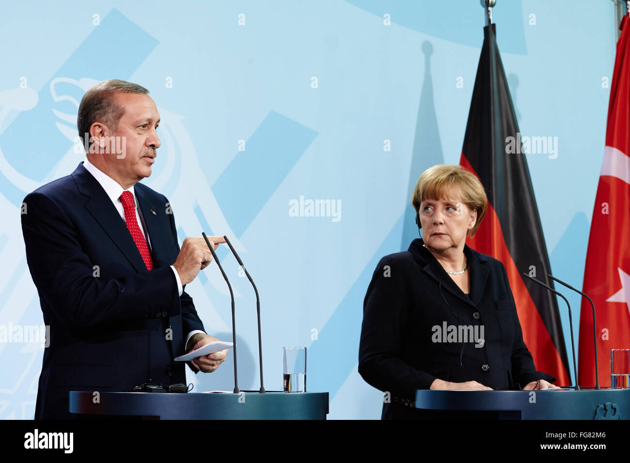 Merkel meets Erdogan in Berlin Stock Photo - Alamy