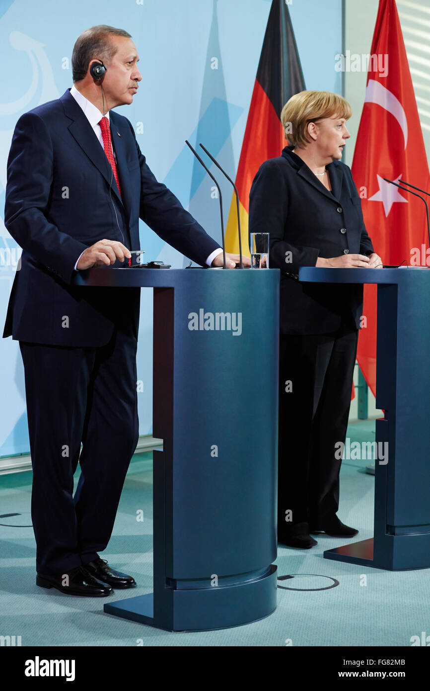 Merkel meets Erdogan in Berlin Stock Photo - Alamy