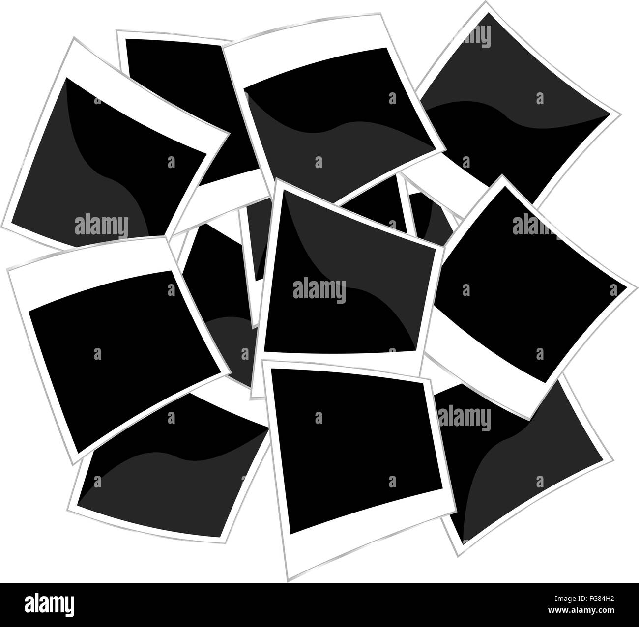 Polaroid photo frame isolated on white background Stock Photo - Alamy