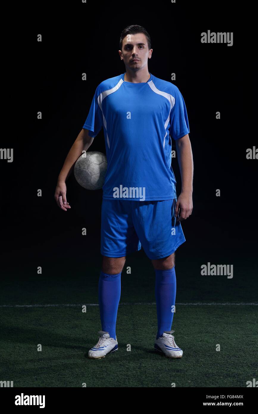 Soccer player goal kick hi-res stock photography and images - Alamy