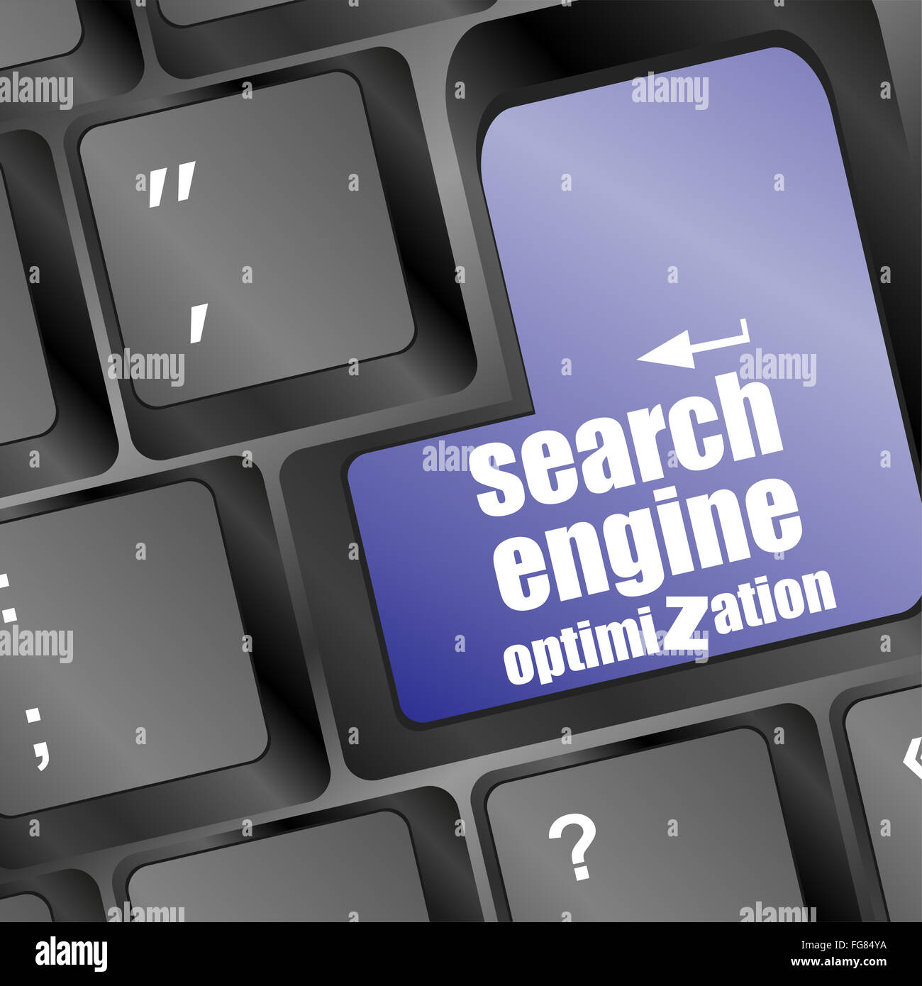 search engine optimization, computer keyboard with seo key Stock Photo - Alamy