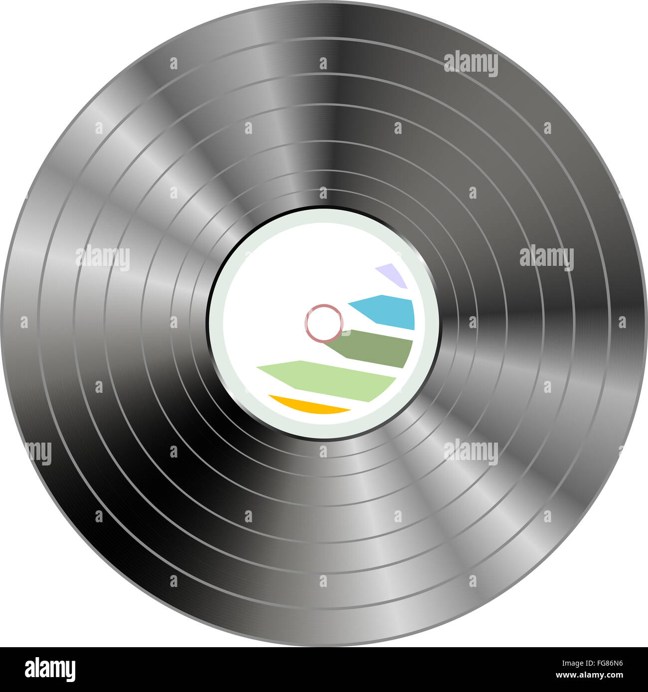 Black vinyl record lp album disc isolated on white Stock Photo - Alamy