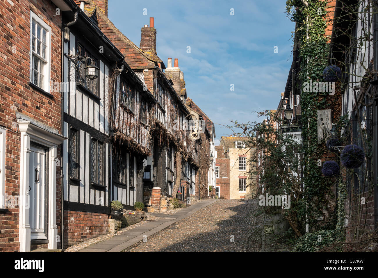 View of the Mermaid Inn in Rye East Sussex Stock Photo - Alamy