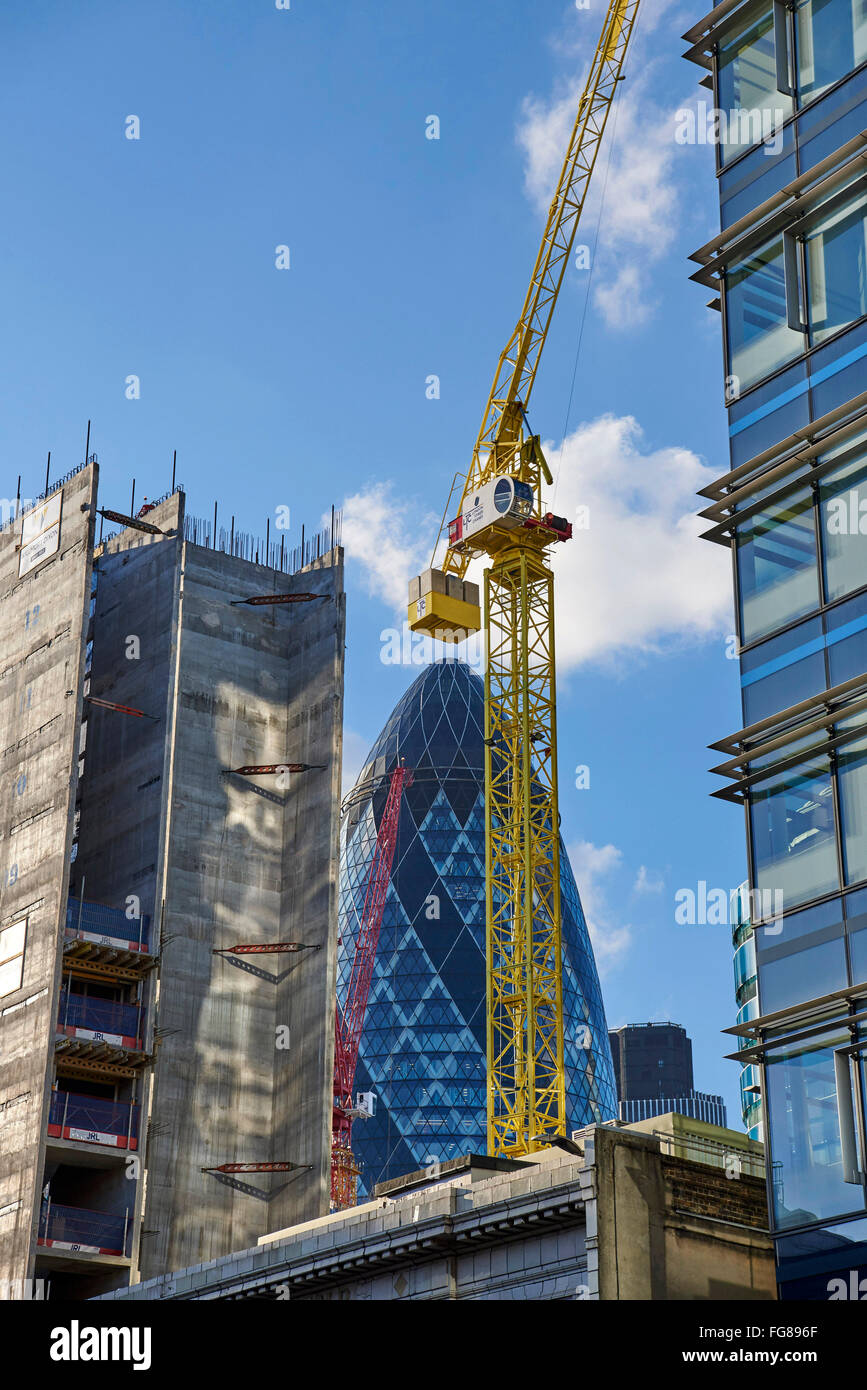 Construction City of London, Aldgate area, London, UK Stock Photo - Alamy