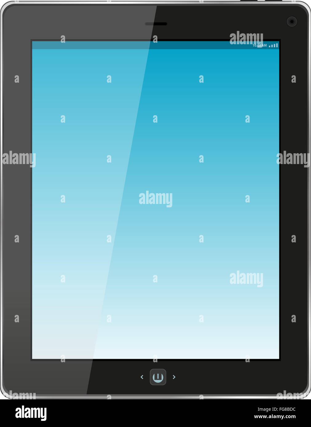 touchpad or tablet pc isolated on white - Original design Stock Photo ...