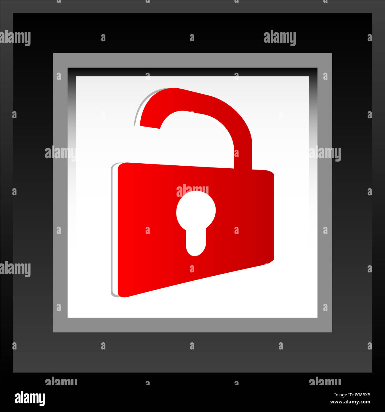 Black padlock shield hi-res stock photography and images - Alamy
