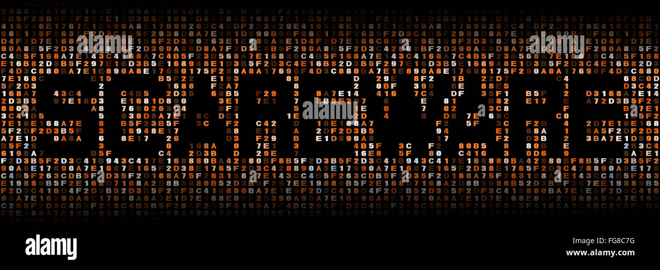 Scareware text on hex code illustration Stock Photo - Alamy