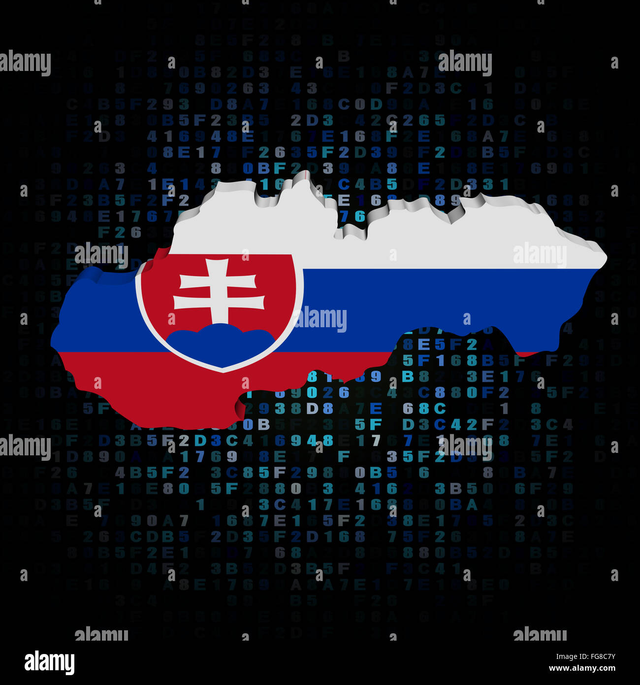 Slovakia map hi-res stock photography and images - Alamy