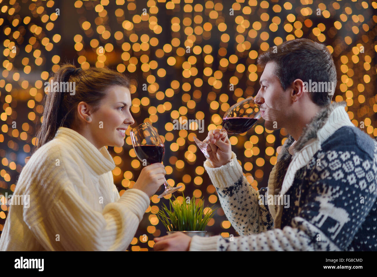 romantic evening date Stock Photo - Alamy