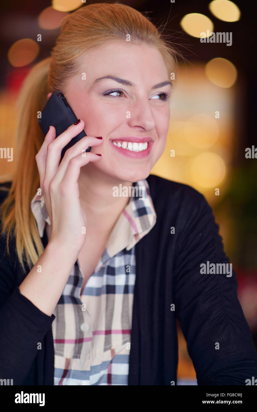 business woman talk by phone Stock Photo - Alamy