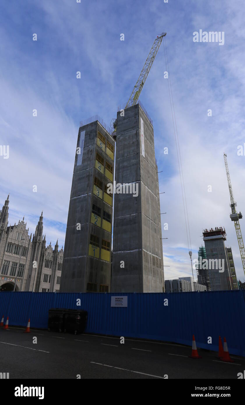 Marischal Square under construction Aberdeen Scotland January 2016 ...