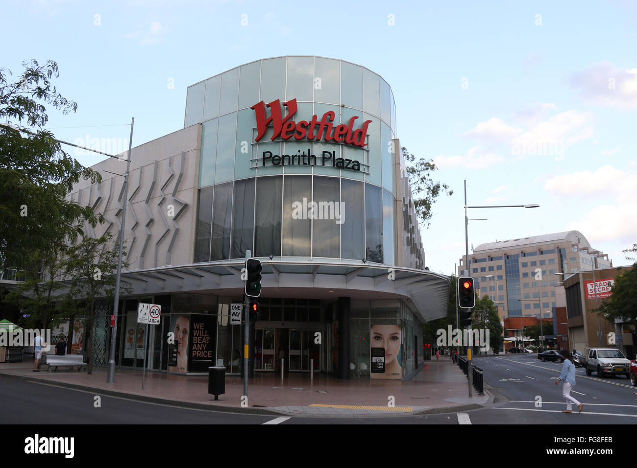 Westfield Penrith Plaza in Penrith, western Sydney, Australia Stock ...