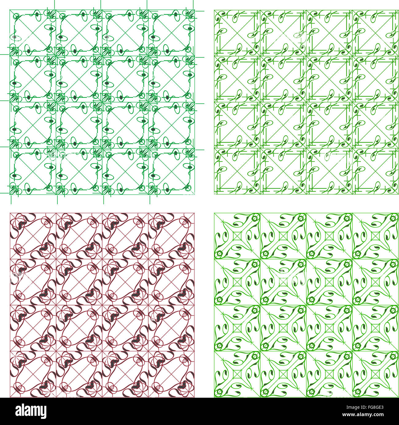 Seamless Colorful background Collection - Vintage Tile Stock Photo - Alamy