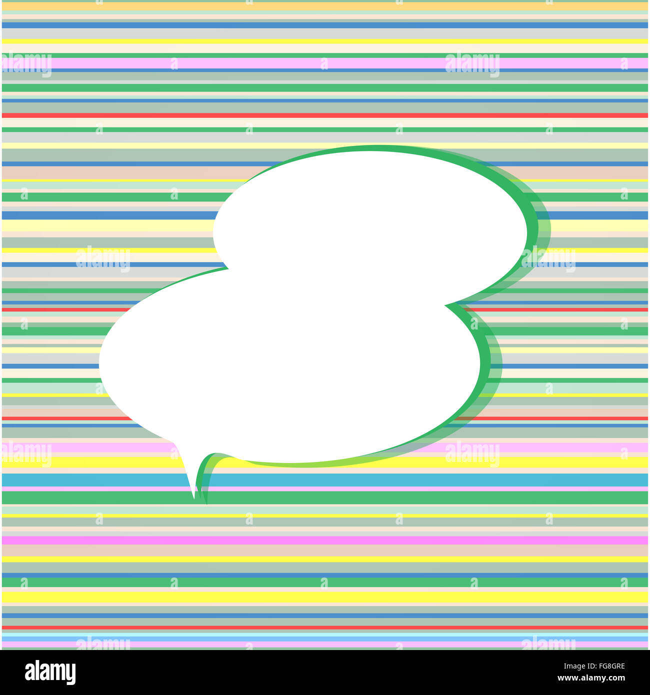 thought bubbles and absctact speech bubbles or clouds Stock Photo - Alamy